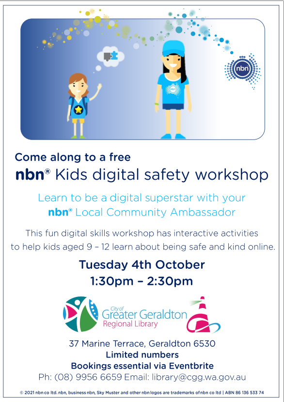 nbn™ Kids Digital Safety Workshop - School Holiday Activity » Visit ...