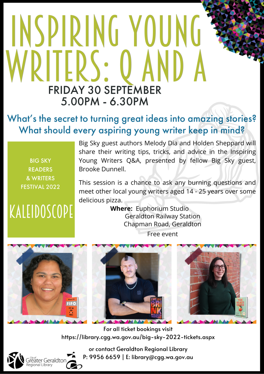 Inspiring Young Writers Q & A - School Holiday Activity » Visit Geraldton